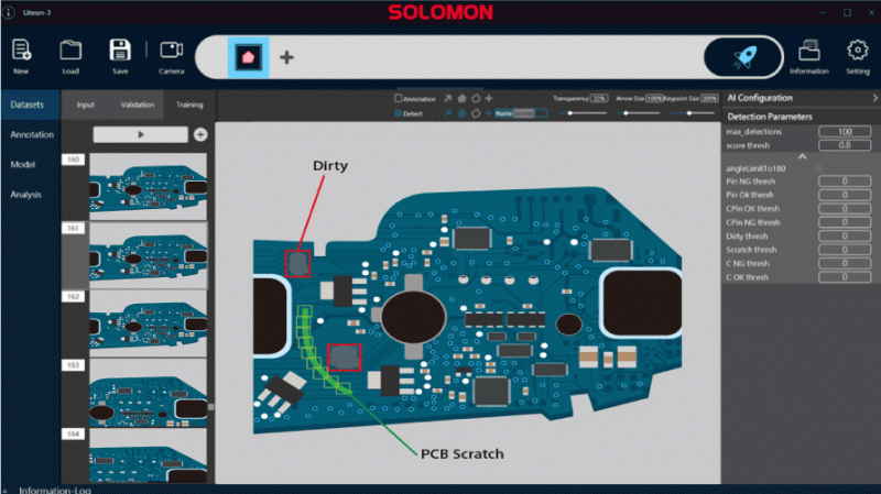 小型金屬套件瑕疵，利用AI檢測螺絲紋面瑕疵 | SOLOMON AR·AI⁺┃SolVision┃AccuPick┃SolMotion┃OCR